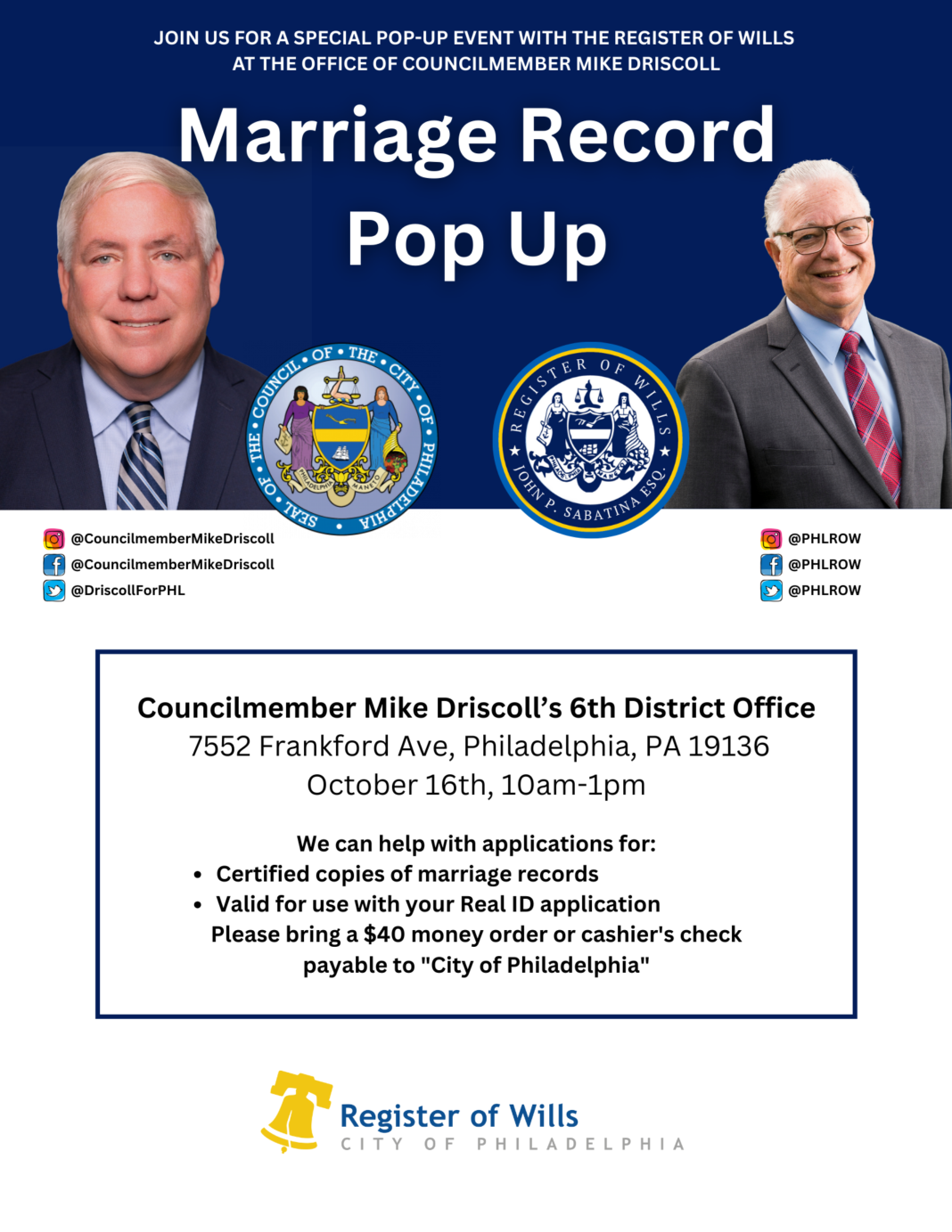 Oct. 16 event on marriage records - Northeast Times